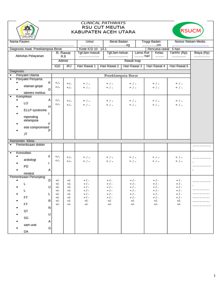 Clinical Pathways PEB | PDF