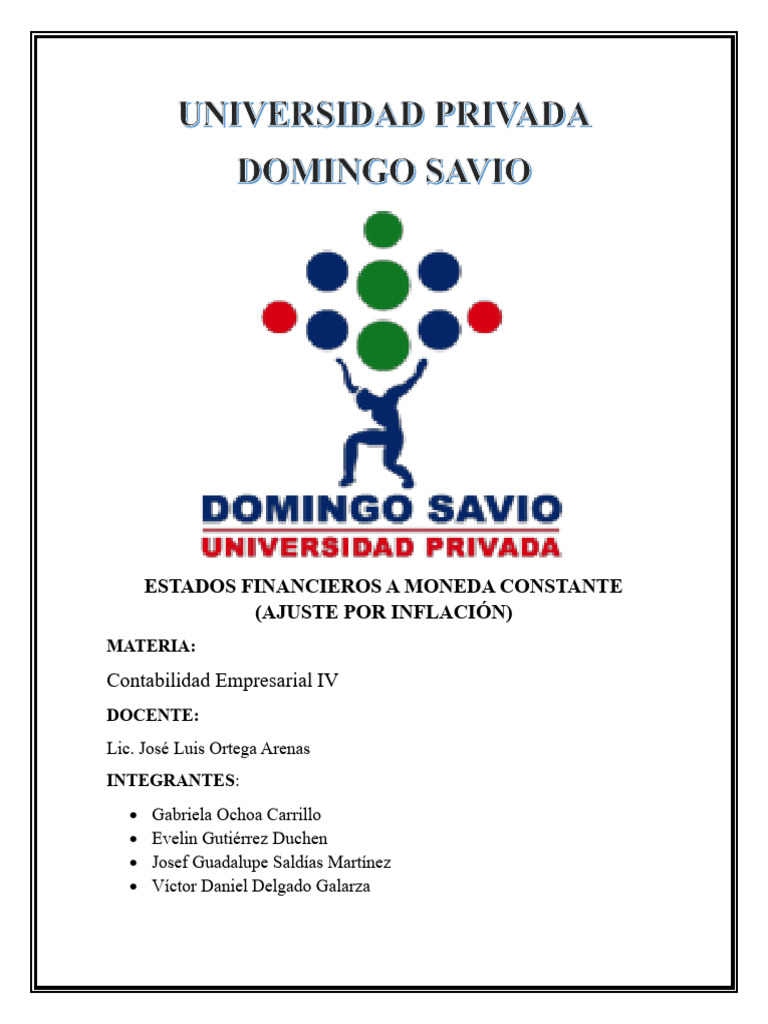 NORMA CONTABLE 3 ESTADOS - FINANCIEROS - A - MONEDA - CONSTANTeee | PDF ...