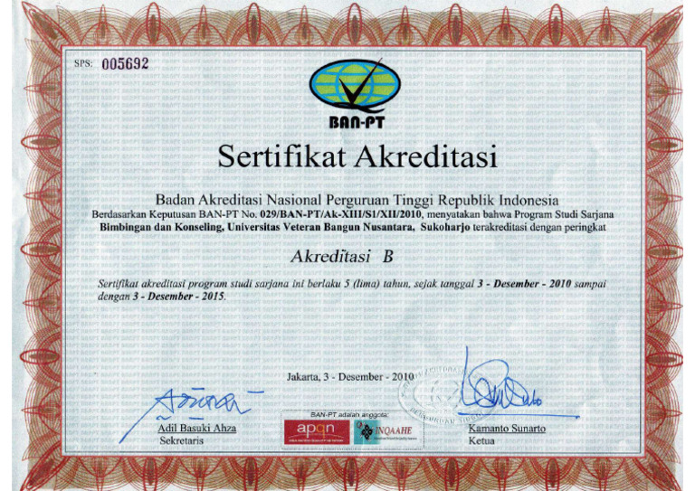 contoh SERT AKR PROGDI | PDF