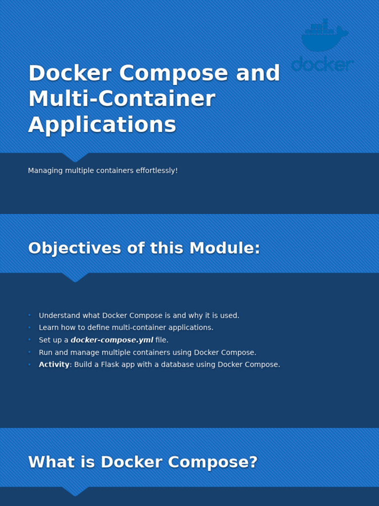 Docker Compose And Multi Container Applications Pdf