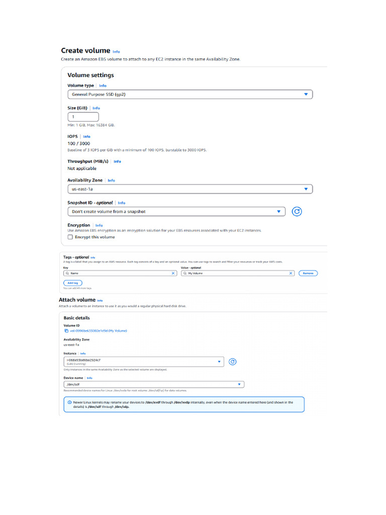 Lab 4 Working With EBS | PDF