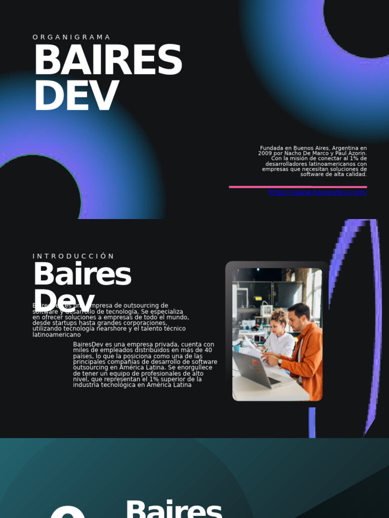 Organigrama BairesDev | PDF | Aplicación movil | Computación en la nube