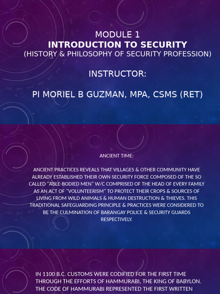 History and Role of Private Security | PDF | Securities | Police
