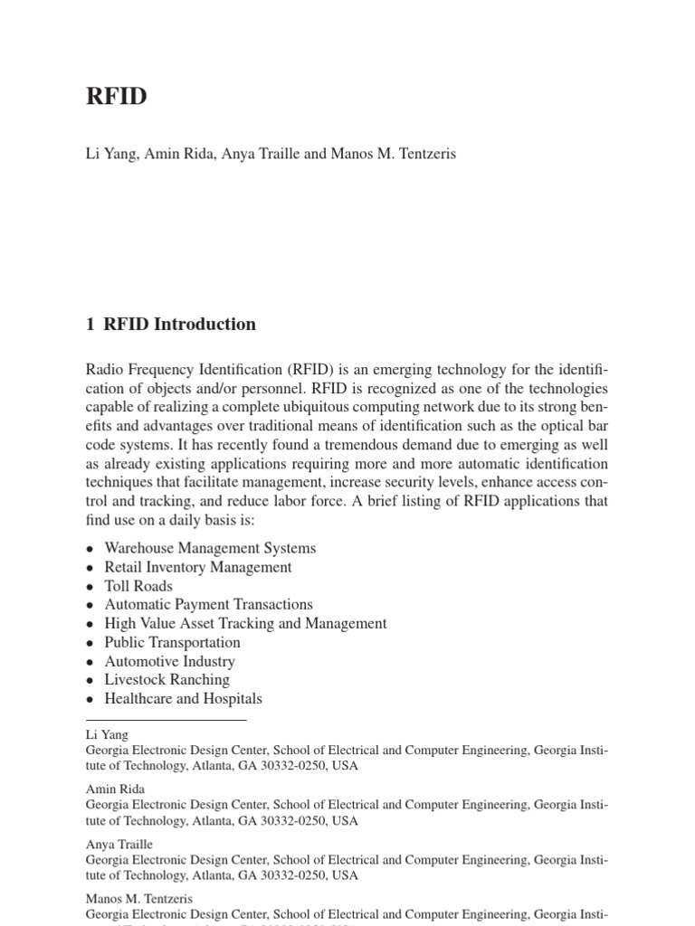 Full Text | PDF | Antenna (Radio) | Radio Frequency Identification