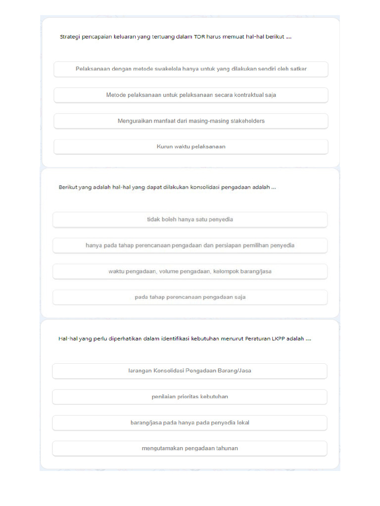Soal Elearning | PDF