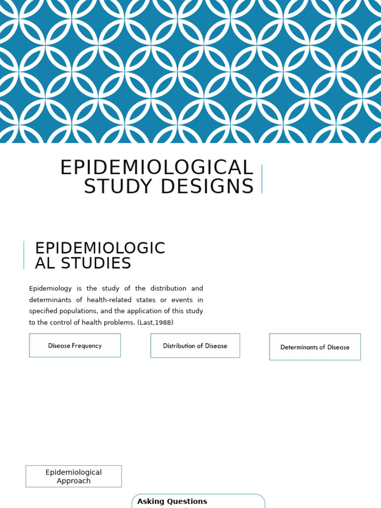 Epidemiological Study Designs 2 | PDF | Sensitivity And Specificity ...