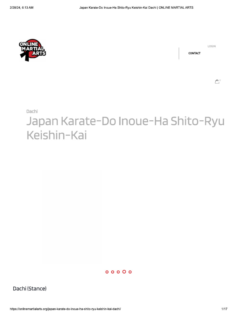 Dachi Waza Shito Ryu | PDF
