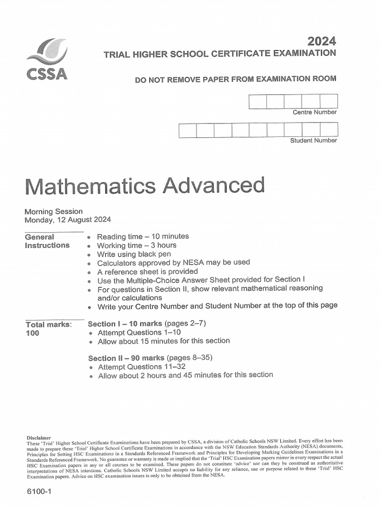 Cssa 2024 Ma THSC | PDF