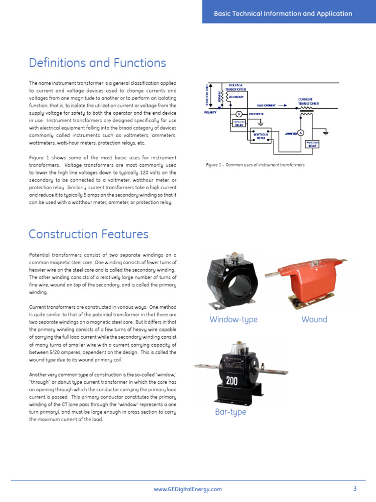 Instrument Transformer Reference-3 | PDF | Transformer | Electromagnetism