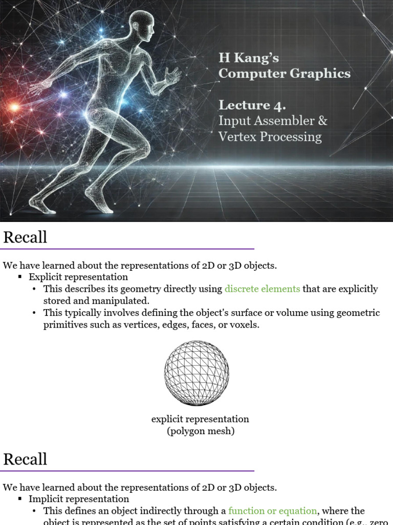 [CG_ver1] 4 - Input Assembler_Vertex Processing | PDF | Shader | Rendering (Computer Graphics)