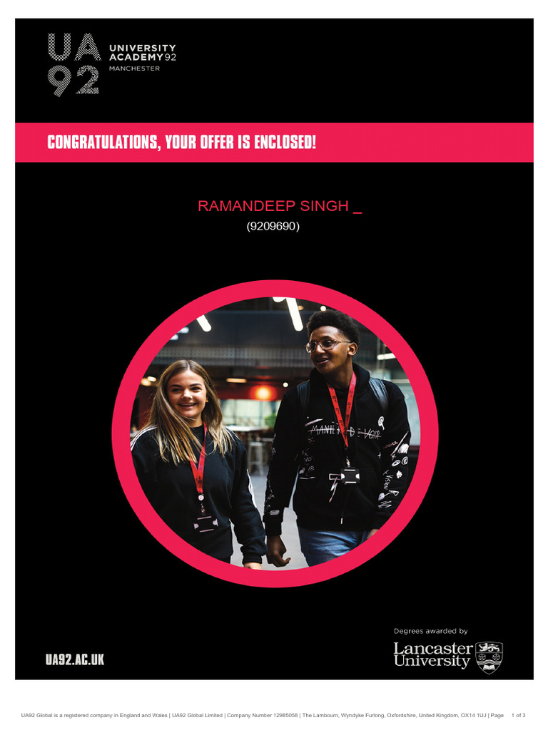 Ramandeep'S - Offer UA 92 | PDF | Insurance | Payments