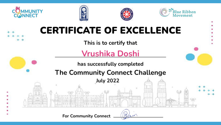 Community Connect Certificate of Excellence | PDF