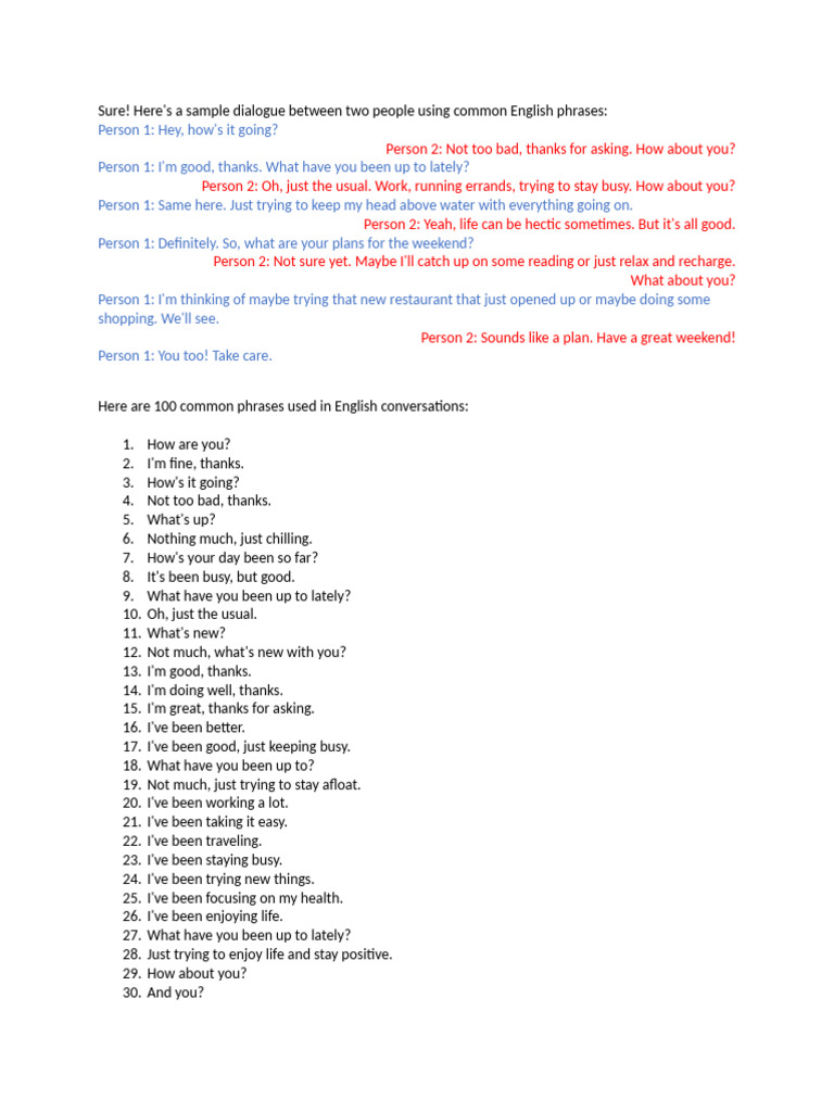Fraces en Ingles | PDF