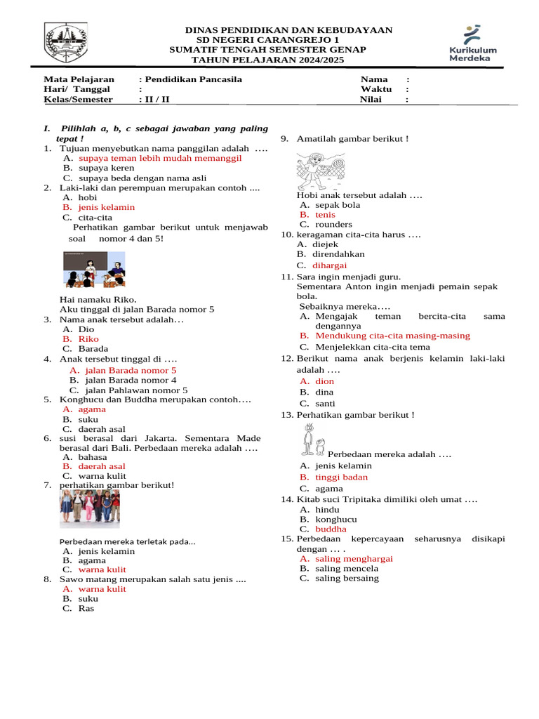 STS Pancasila Genap | PDF