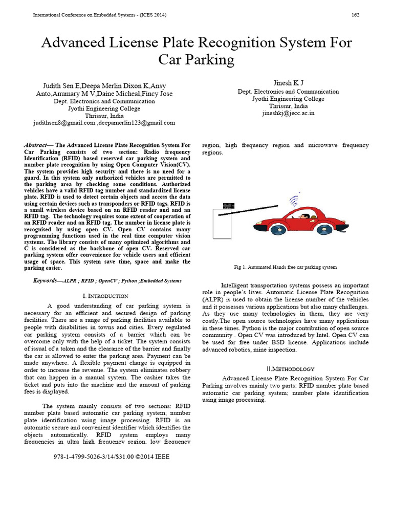Advanced ALPR System for Car Parking | PDF | Image Segmentation ...