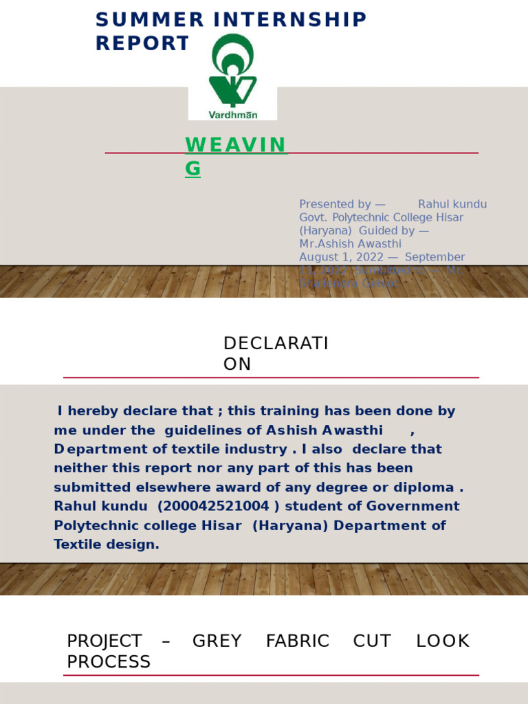 Fabric Cut Look by Rahul Kundu (VFB) Weaving. | PDF | Weaving | Textiles