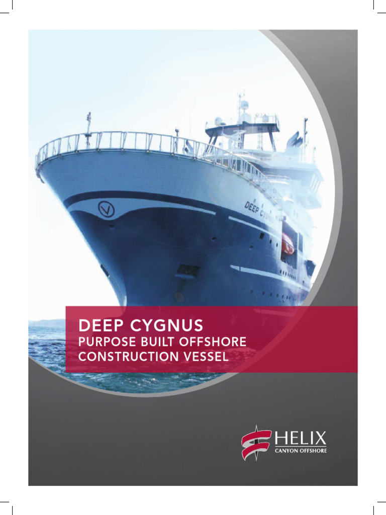 Deep Cygnus: ROV Support Vessel Overview | PDF | Diesel Engine | Ships