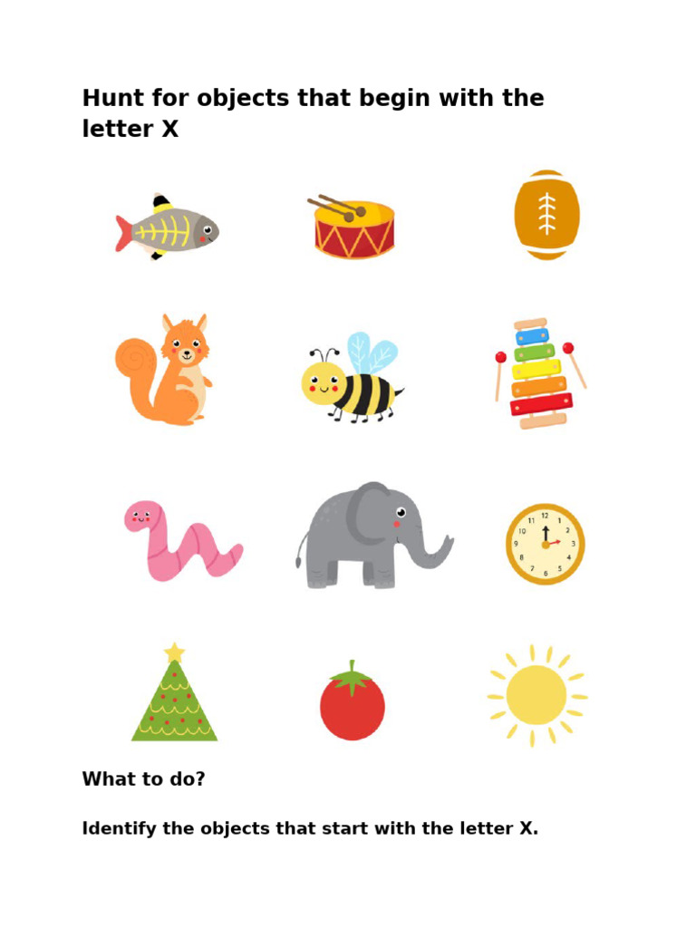 Identify The Objects X Eng Literacy Puzzle | PDF