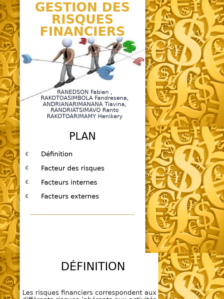 Risque Financier | PDF | Risque financier | Marchés financiers