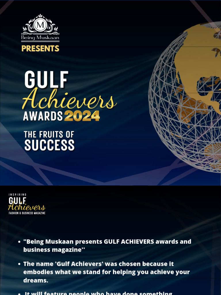 Gulf Achievers Award - 2024 | PDF | Economies