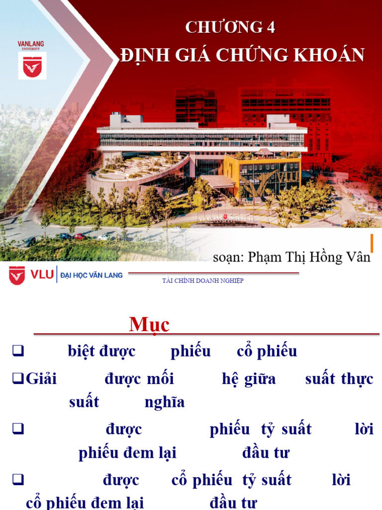 SV_TCDN_C4_ĐỊNH GIÁ CHỨNG KHOÁN_K29 | PDF