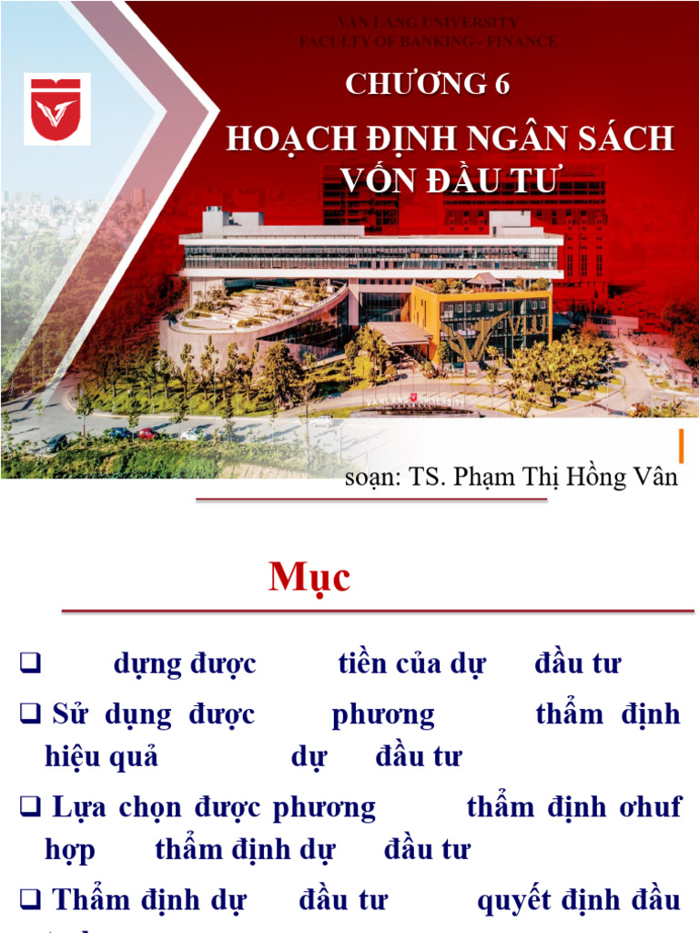 SV - TCDN - C6 - NGÂN SÁCH VỐN ĐẦU TƯ - K29 | PDF
