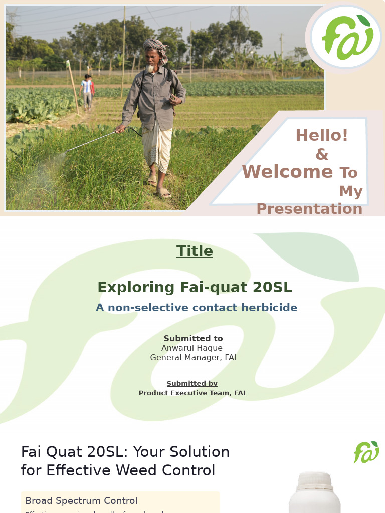 Paraquat 20SL: Quick Rainfast Herbicide | PDF | Materials | Chemistry