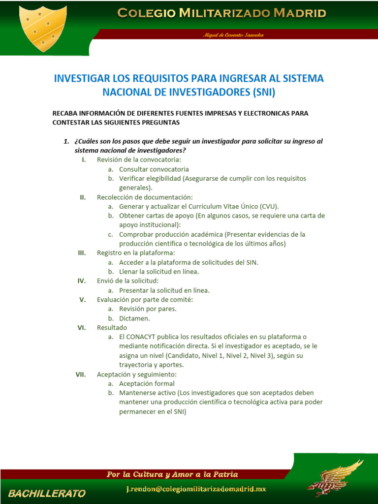 Requisitos para el Sistema Nacional de Investigadores | PDF | Science