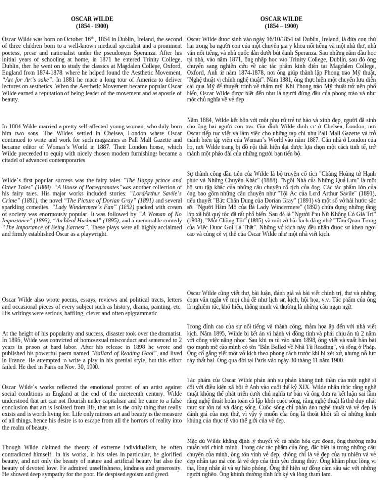 1 The Selfish Giant - OSCAR WILDE | PDF