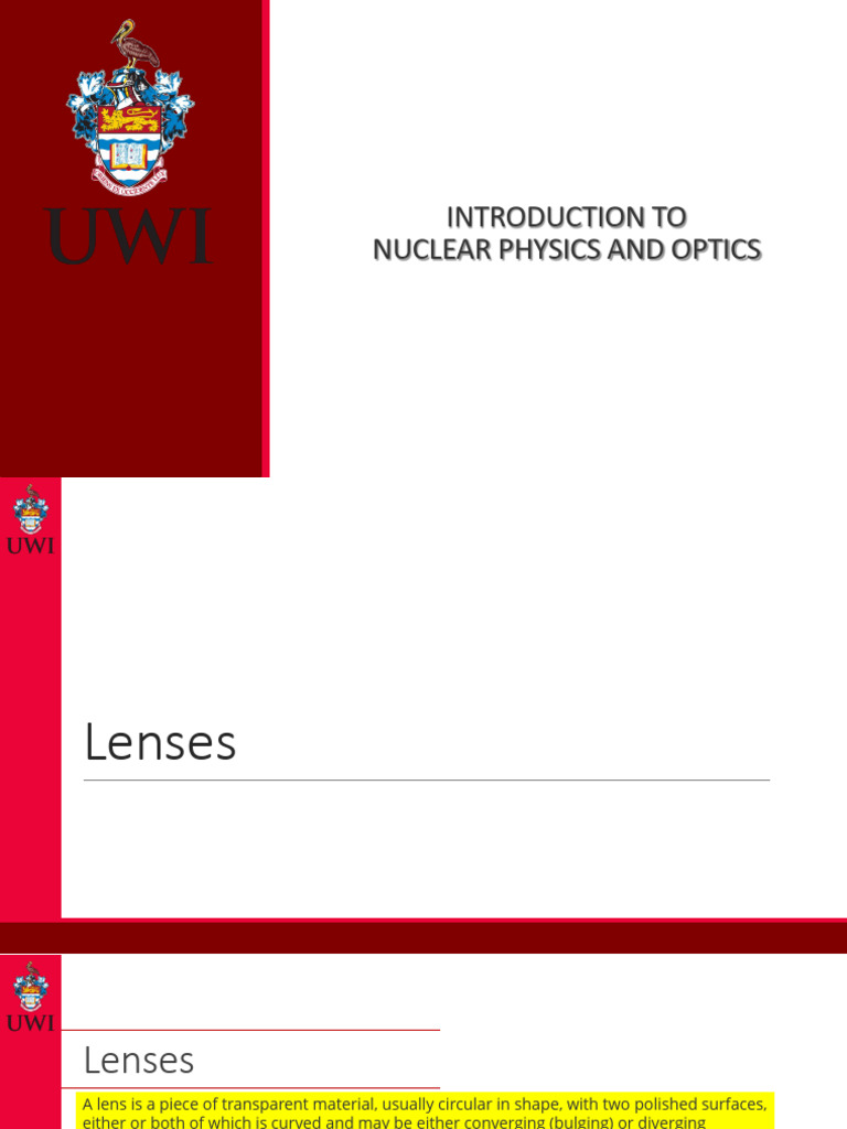 Lecture 4 2023 | PDF | Light | Optics