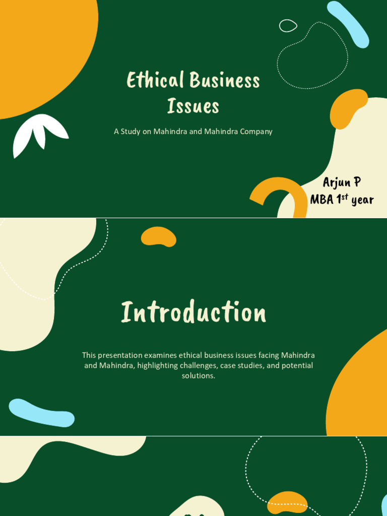 Ethical Business Issues | PDF | Sustainability | Business Ethics