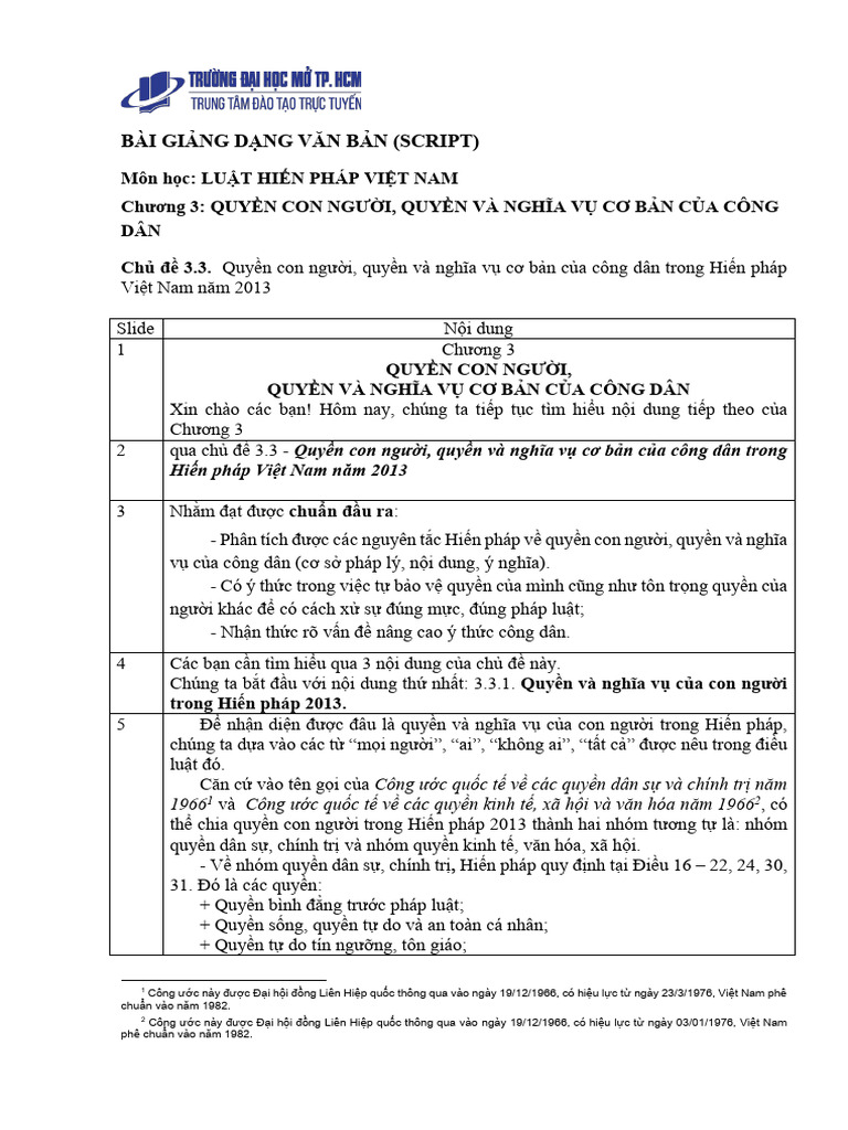 LHP - C3 - CD3.3 - Quyen Con Nguoi - Tran Mai Phuoc | PDF