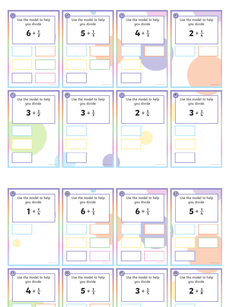 Fifth Grade Fraction Division Guide | PDF