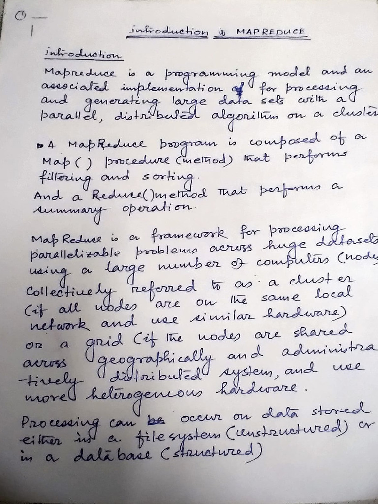 Introduction to Map Reduce | PDF