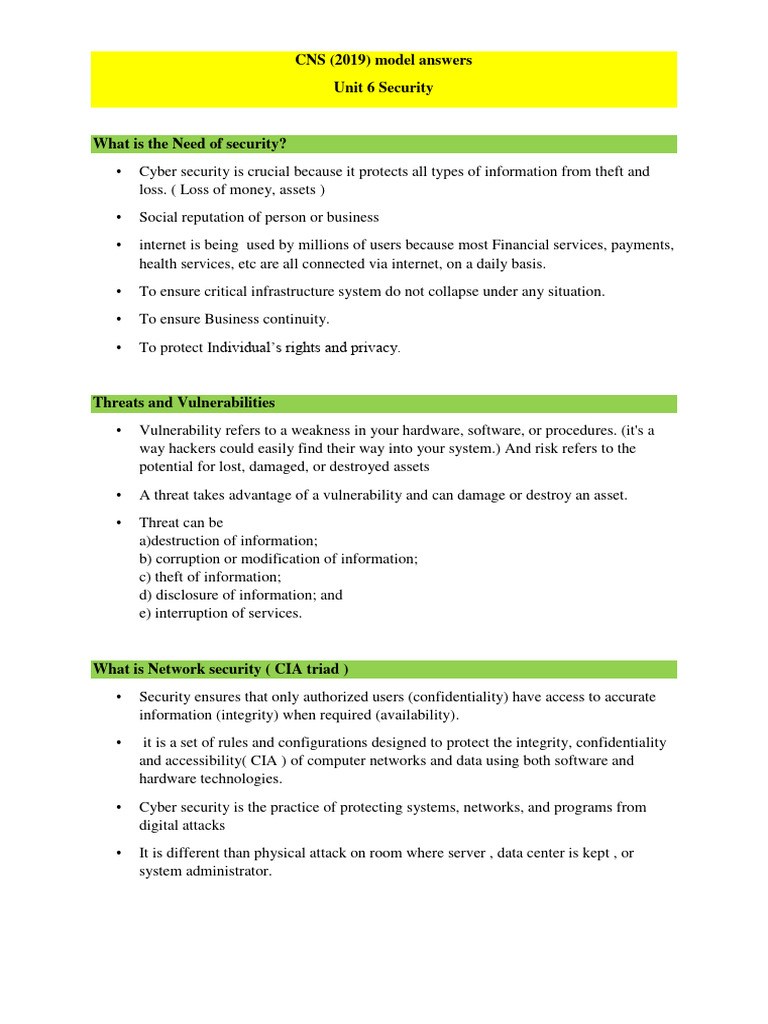 Understanding Cyber Security Essentials | PDF | Public Key Cryptography ...