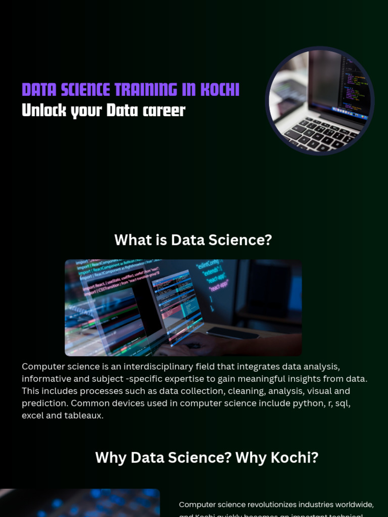 Data Science Training centre in kochi | PDF | Data Science | Computer Science