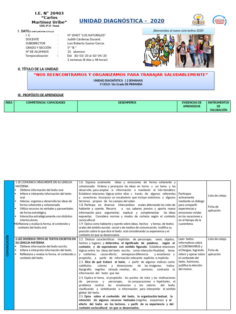 UNIDAD DIAGNÓSTICA-JUDITH (Recuperado Automáticamente) | PDF | Datos | Geometría
