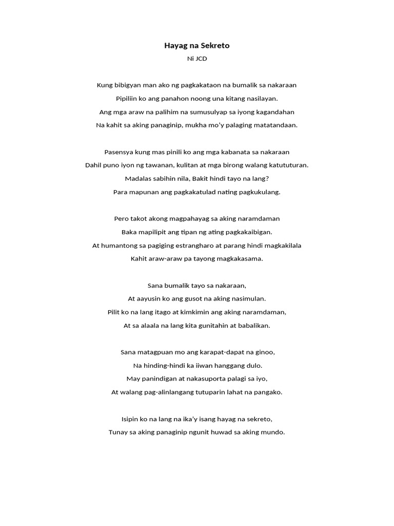 Hayag-na-Sekreto | PDF