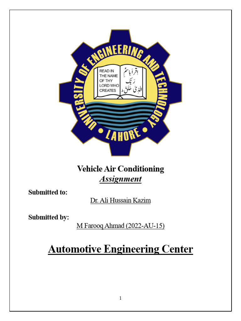 (2022-AU-15) Vehicle Air Conditioning | PDF | Thermodynamics ...