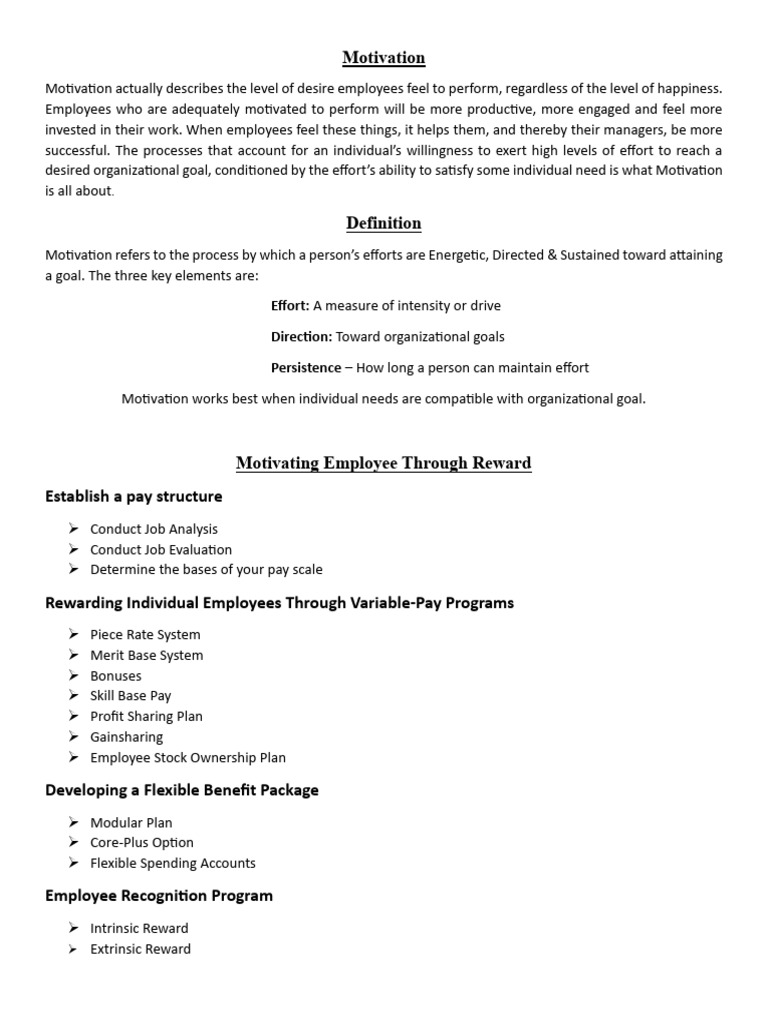 2.6 Motivation Through Rewad | PDF | Motivation | Motivational