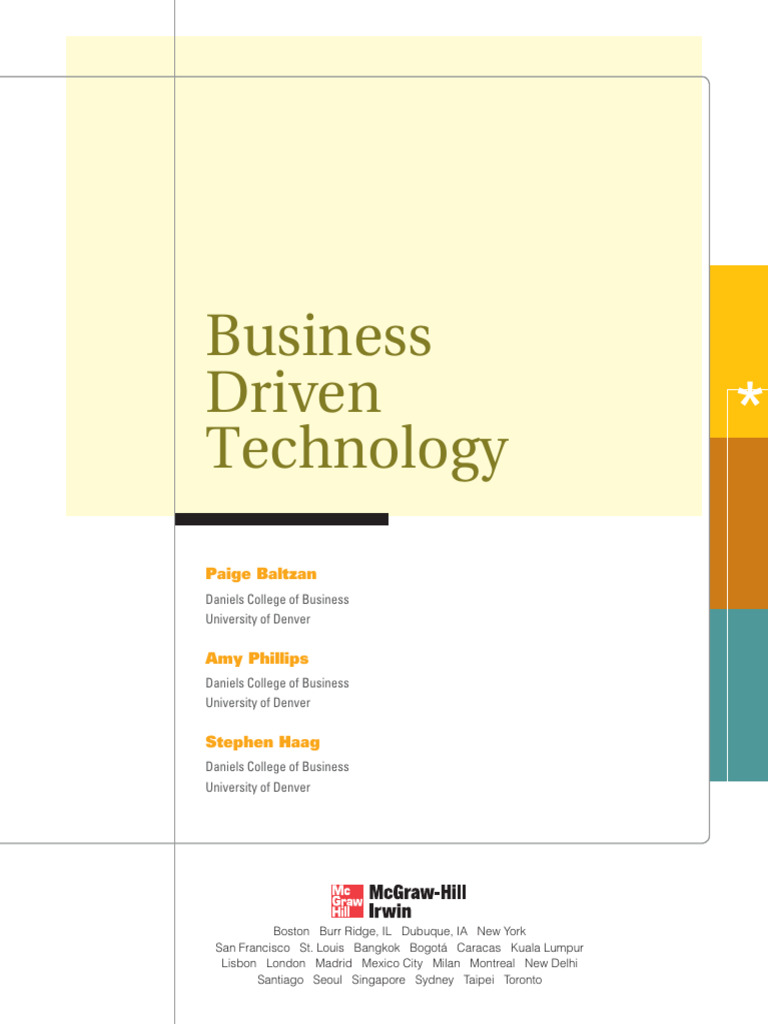 Paige Baltzan Amy L. Phillips Stephen Haag - Business Driven Technology-McGraw-Hill Irwin (2009 ...