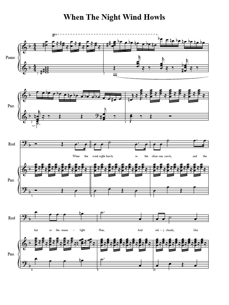 When the Night Wind Howls Lyrics | PDF