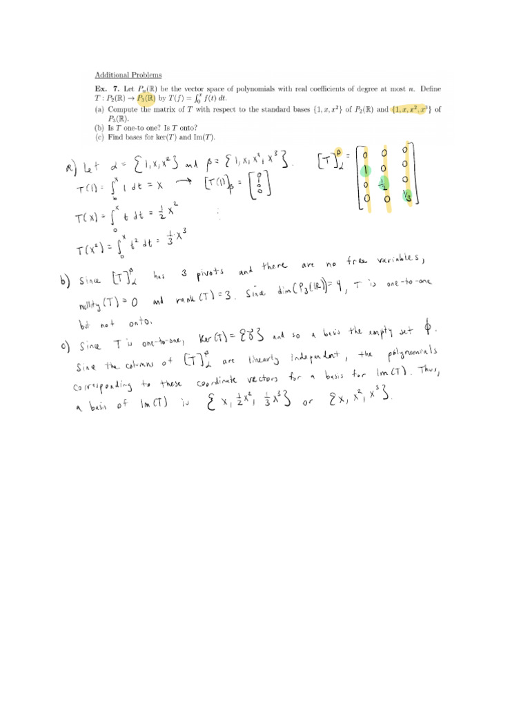 3matrices AdditionalProblems | PDF