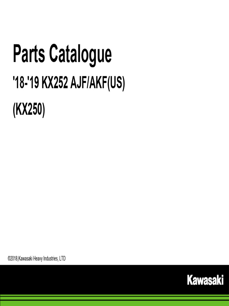 KX250-1 Parts | PDF | Engines | Vehicle Technology