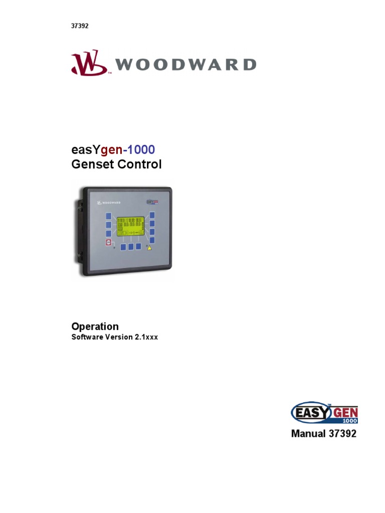 Operation Manual 37392 | PDF | Relay | Parameter (Computer Programming)