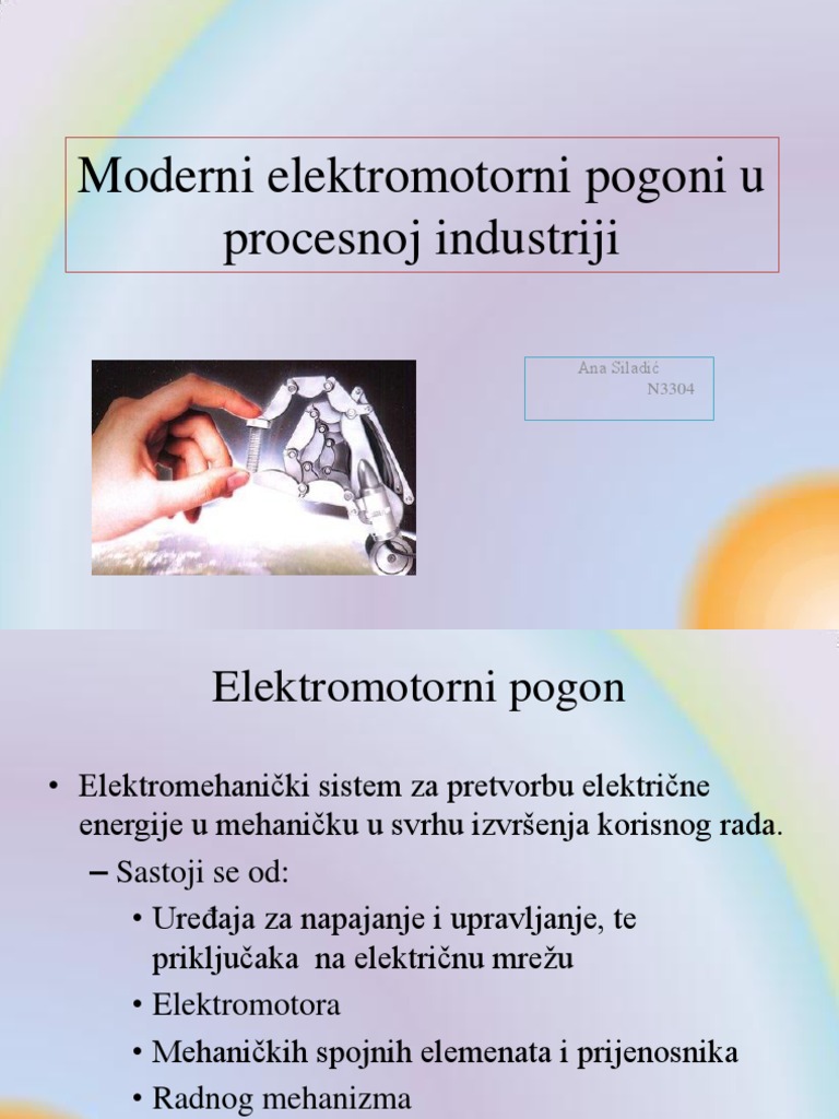 04 Moderni Elektromotorni Pogoni | PDF