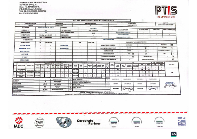 BHAs Third Party Inspection Report | PDF