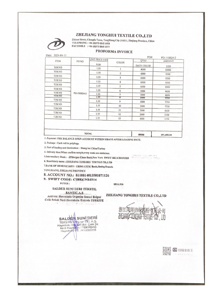 Zhejiang Tonghui Textile Co.,Ltd | PDF