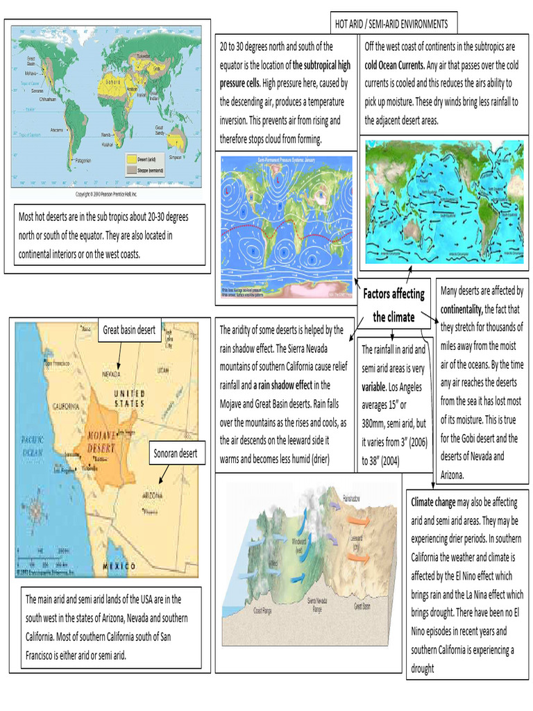 Semi-Arid vs. Desert Climates | PDF | Desert | Rain