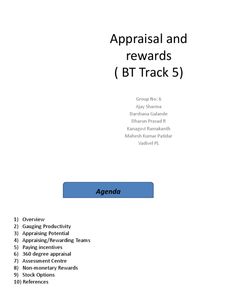 HR Presentation Group 6 Final | PDF | Performance Appraisal | Incentive